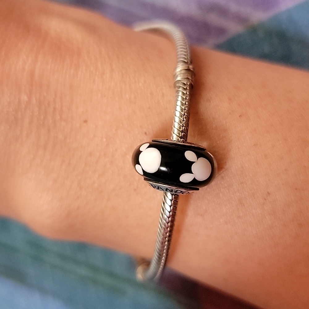 Pandora Disney Minnie Mouse Murano Glass Charm - Gem